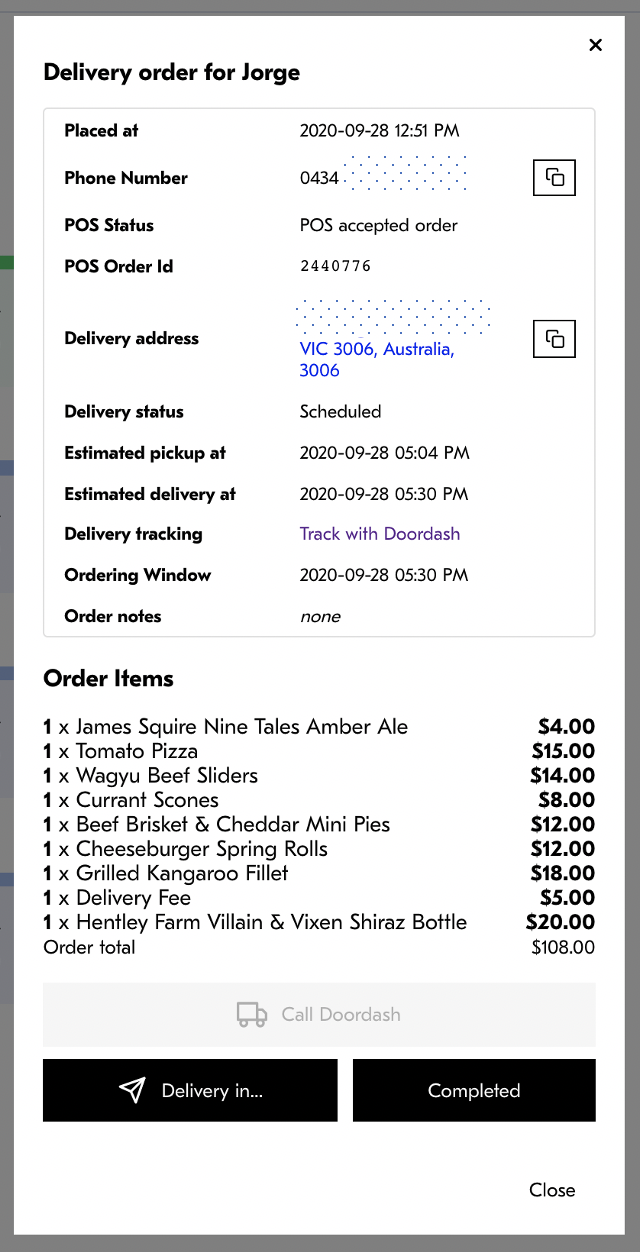 Introduction to DoorDash Drive Delivery Service (AUS only) – me&u