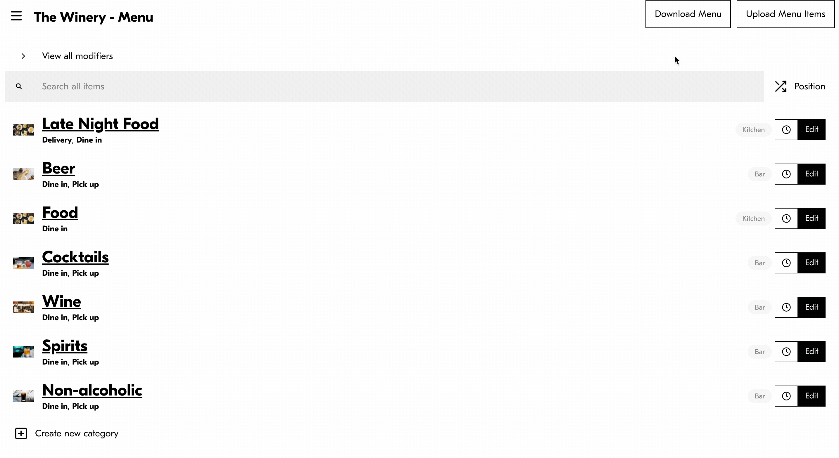 How to manage categories, sections & items – me&u