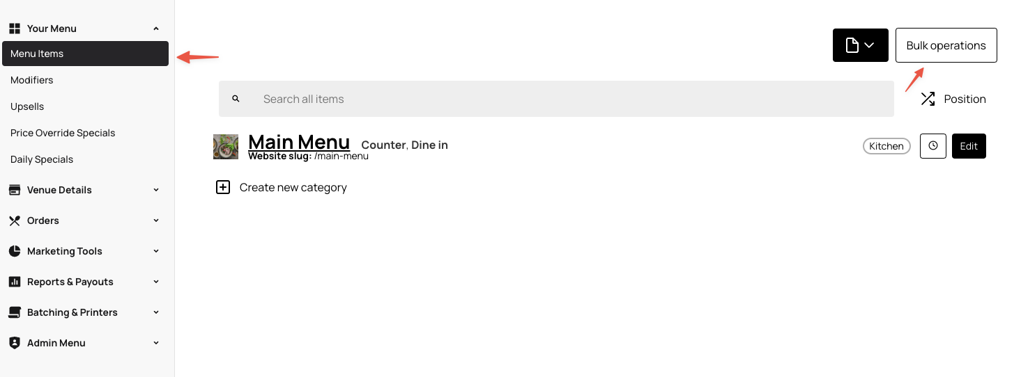How to manually sync your menu – me&u