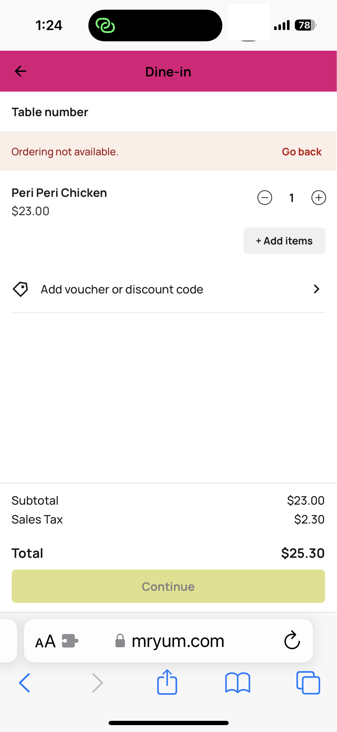 How to manage tables on Crew – me&u