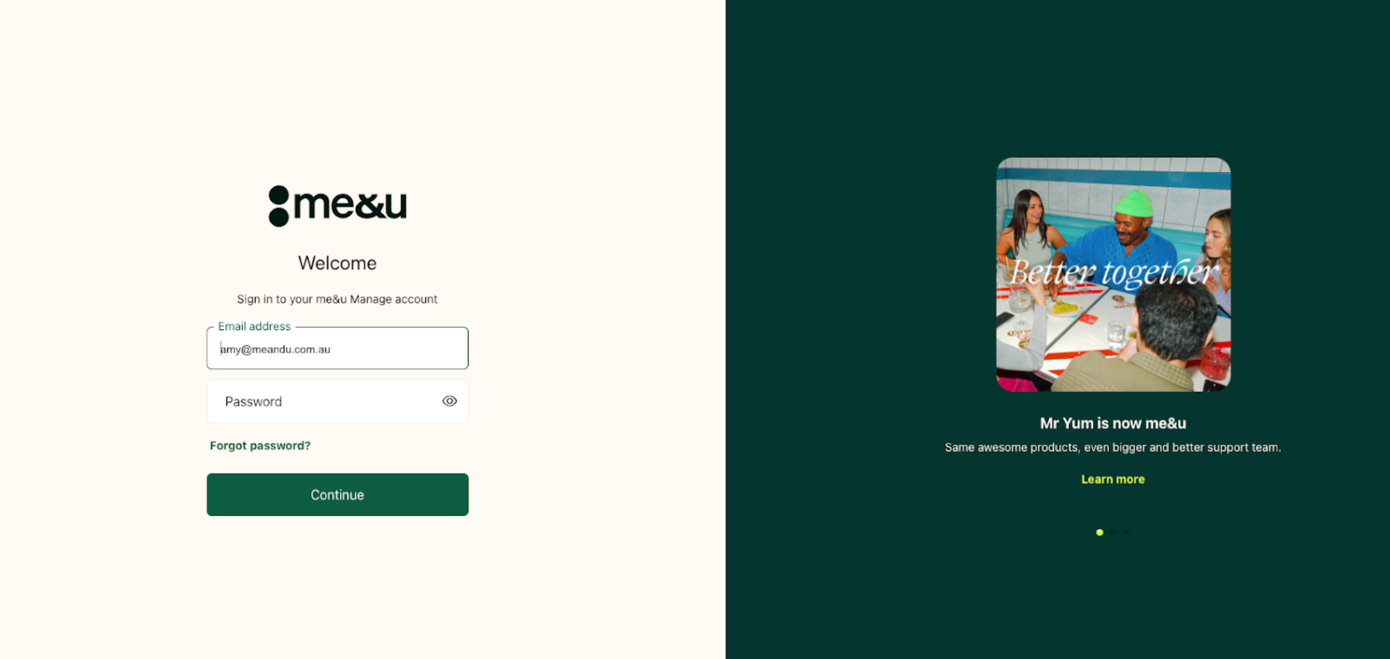 Getting Started with me&u 2.0 – me&u