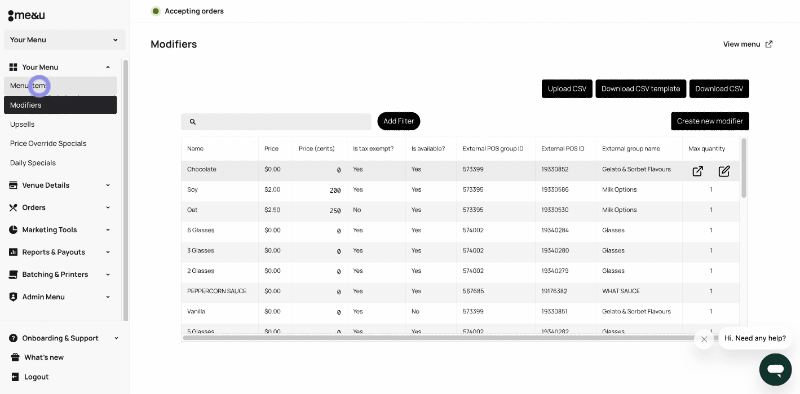 What are nested items? – me&u
